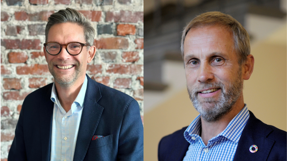 Sebastian Hielm ja Jonas Liimatta maa- ja metsätalousministeriön ...